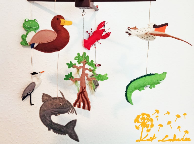 Swamp Baby Mobile Louisiana State Symbols Room Decoration | Etsy
