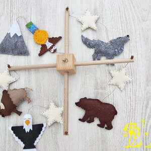 Native American Mobile, Iconic Animal Mobile, Wildlife Art, Tribal ...