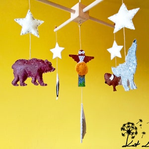 Native American Mobile, Iconic Animal Mobile, Wildlife Art, Tribal ...