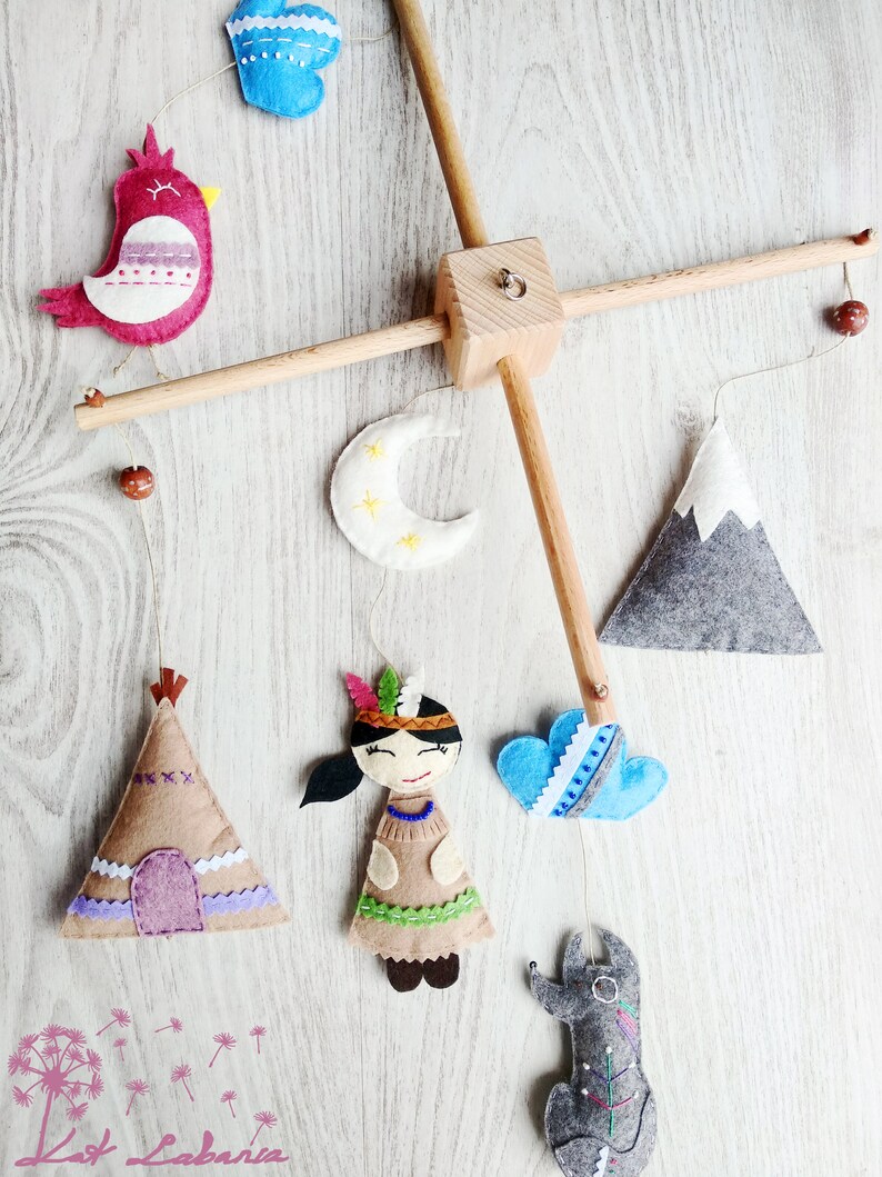 Tribal Baby Mobile Indian Girl Mobile Tribal Bedroom - Etsy