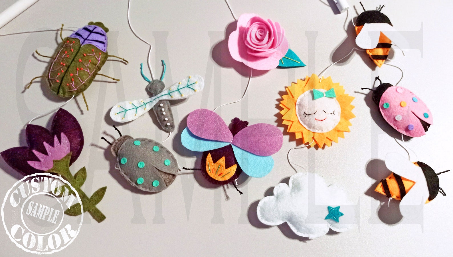 Beetles Baby Mobile Insect Mobile Bugs Decor Nature Nursery | Etsy