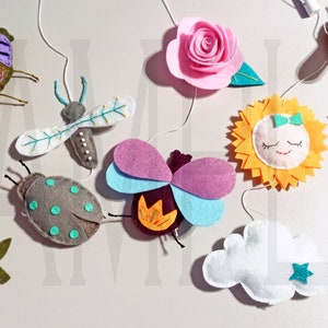 Beetles Baby Mobile Insect Mobile Bugs Decor Nature Nursery - Etsy