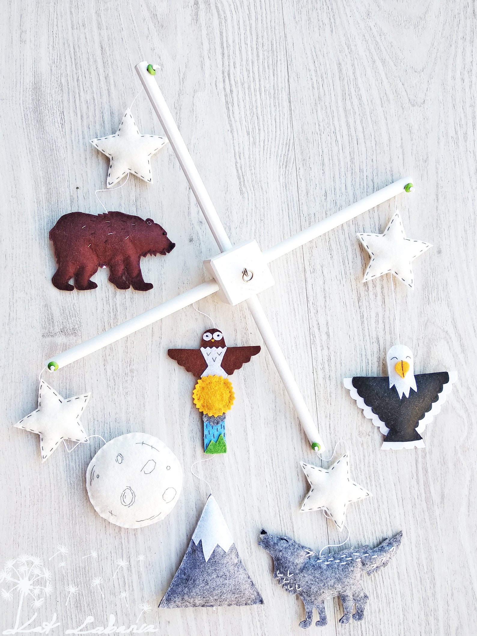 Native American Mobile Iconic Animal Mobile Wildlife Art - Etsy