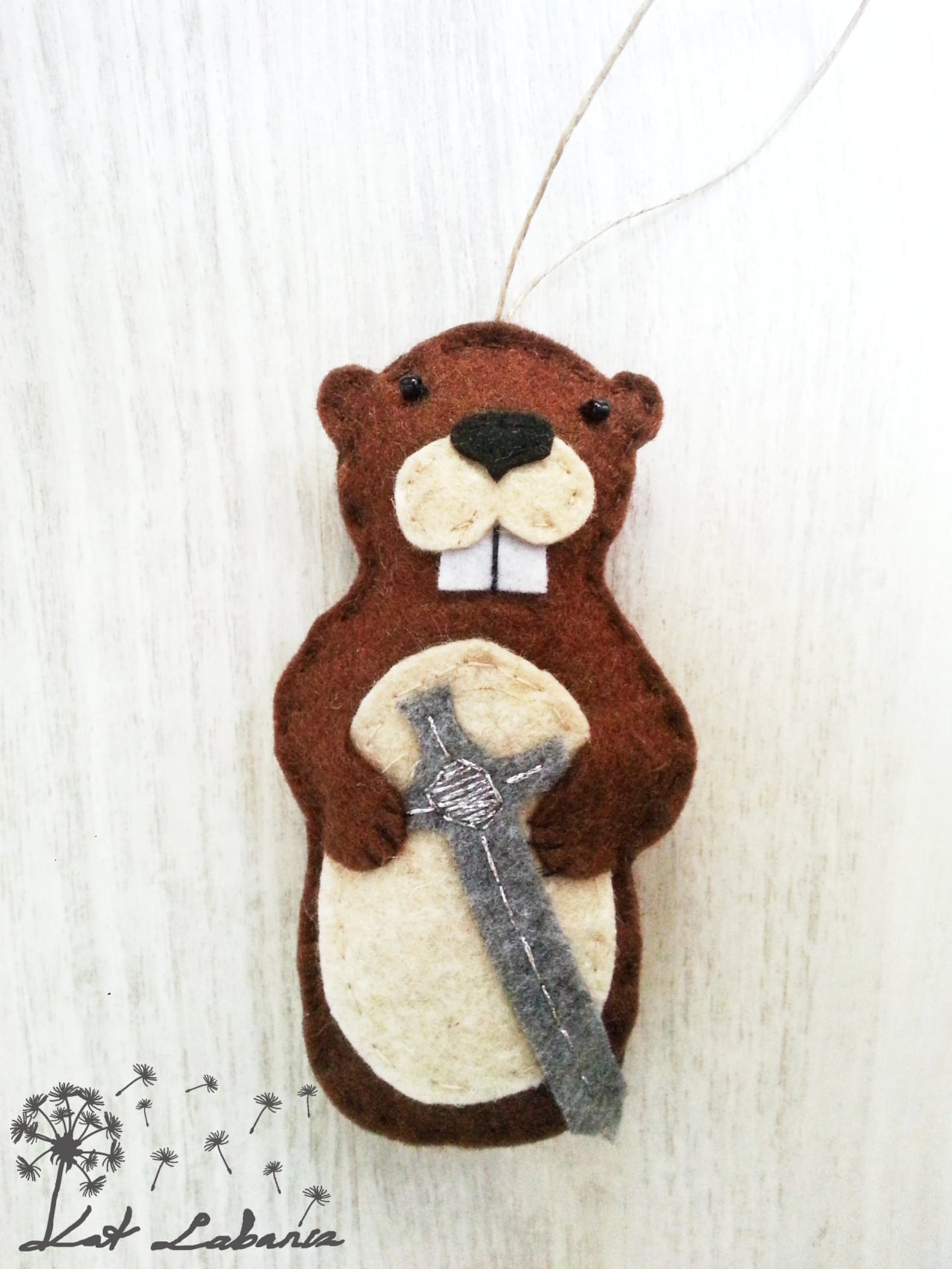 Beaver Ornament Narnia Beaver Felt Ornament Decorative - Etsy