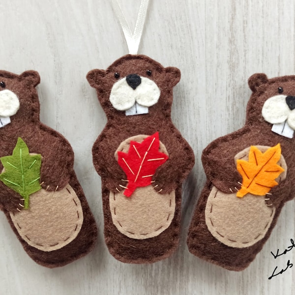 Beaver Ornament - Etsy