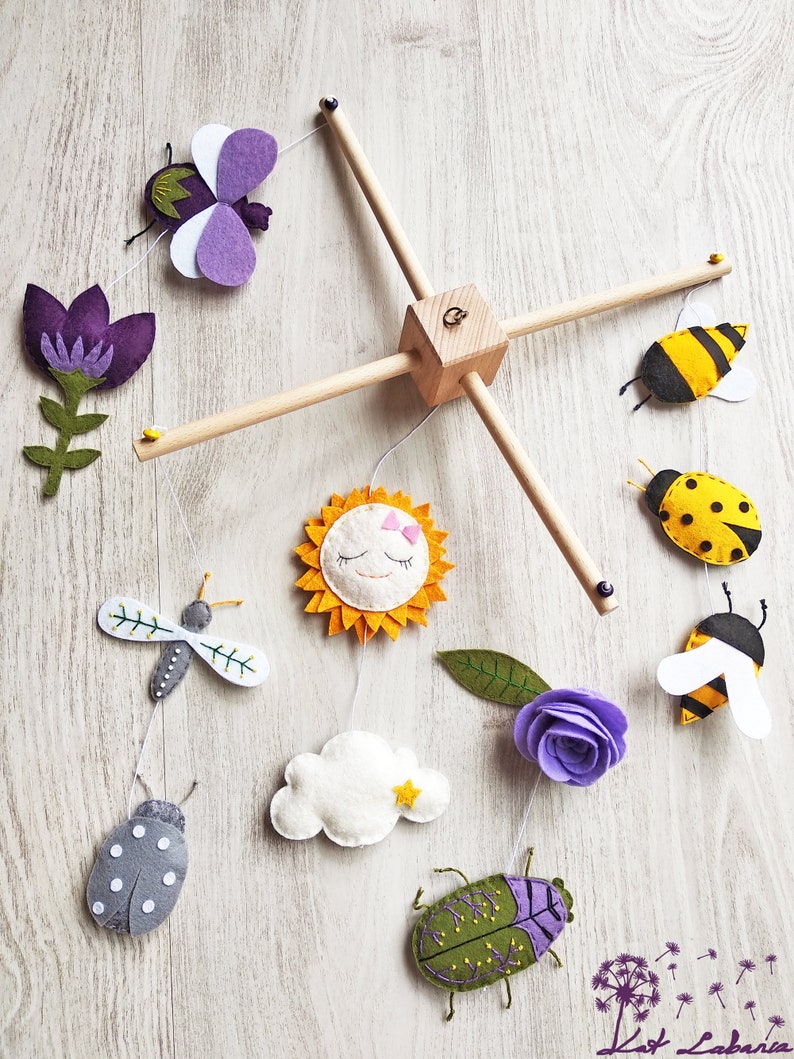 Beetles Baby Mobile Insect Mobile Bugs Decor Nature Nursery - Etsy