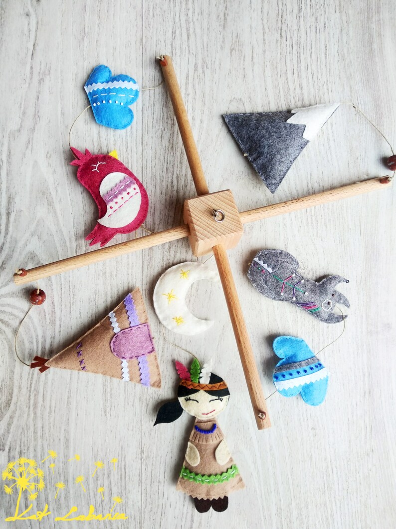 Tribal Baby Mobile Indian Girl Mobile Tribal Bedroom - Etsy