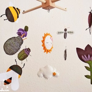 Beetles Baby Mobile Insect Mobile Bugs Decor Nature Nursery - Etsy