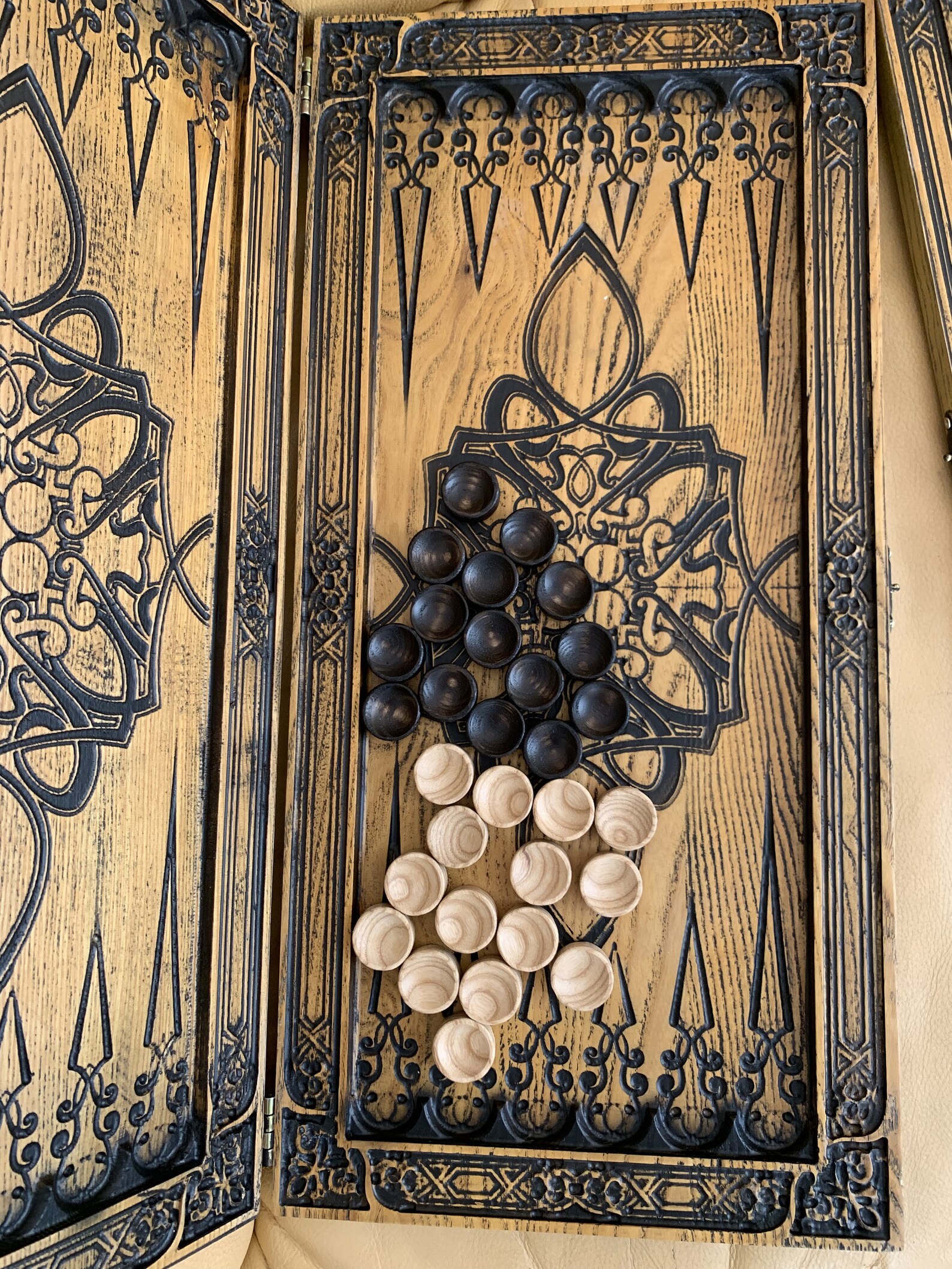 Wooden Handmade Backgammon With Russian Warship Personalized - Etsy