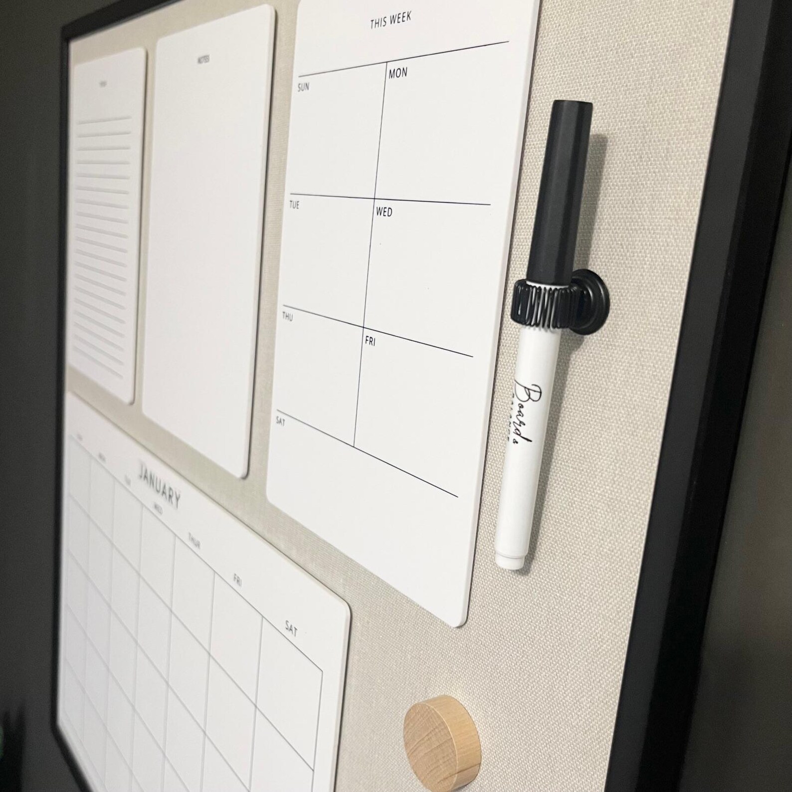 2'x2' Magnetic Board Organizer for Home or Office Organization ...