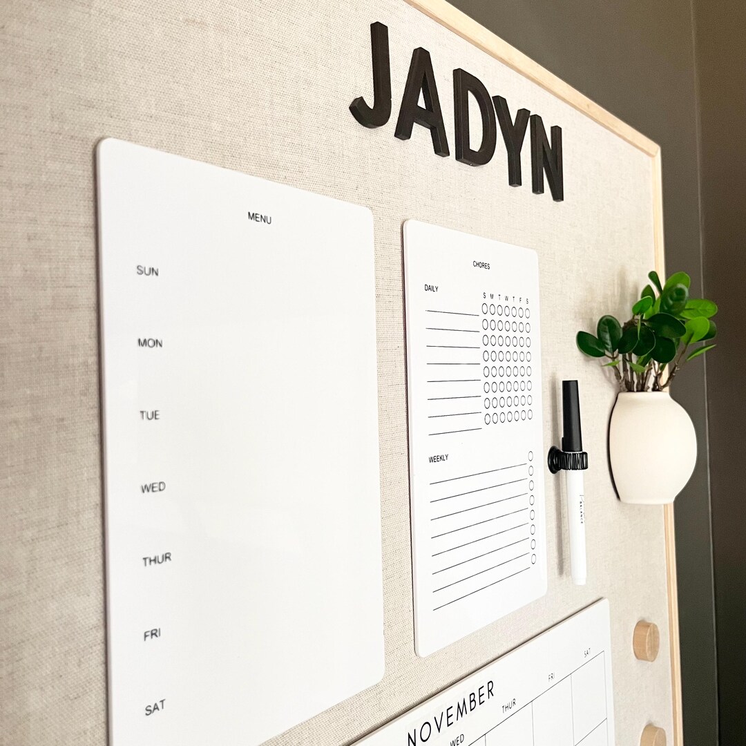 Wall Hanging Board for Office Organization, Simple, Modern, Neutral ...