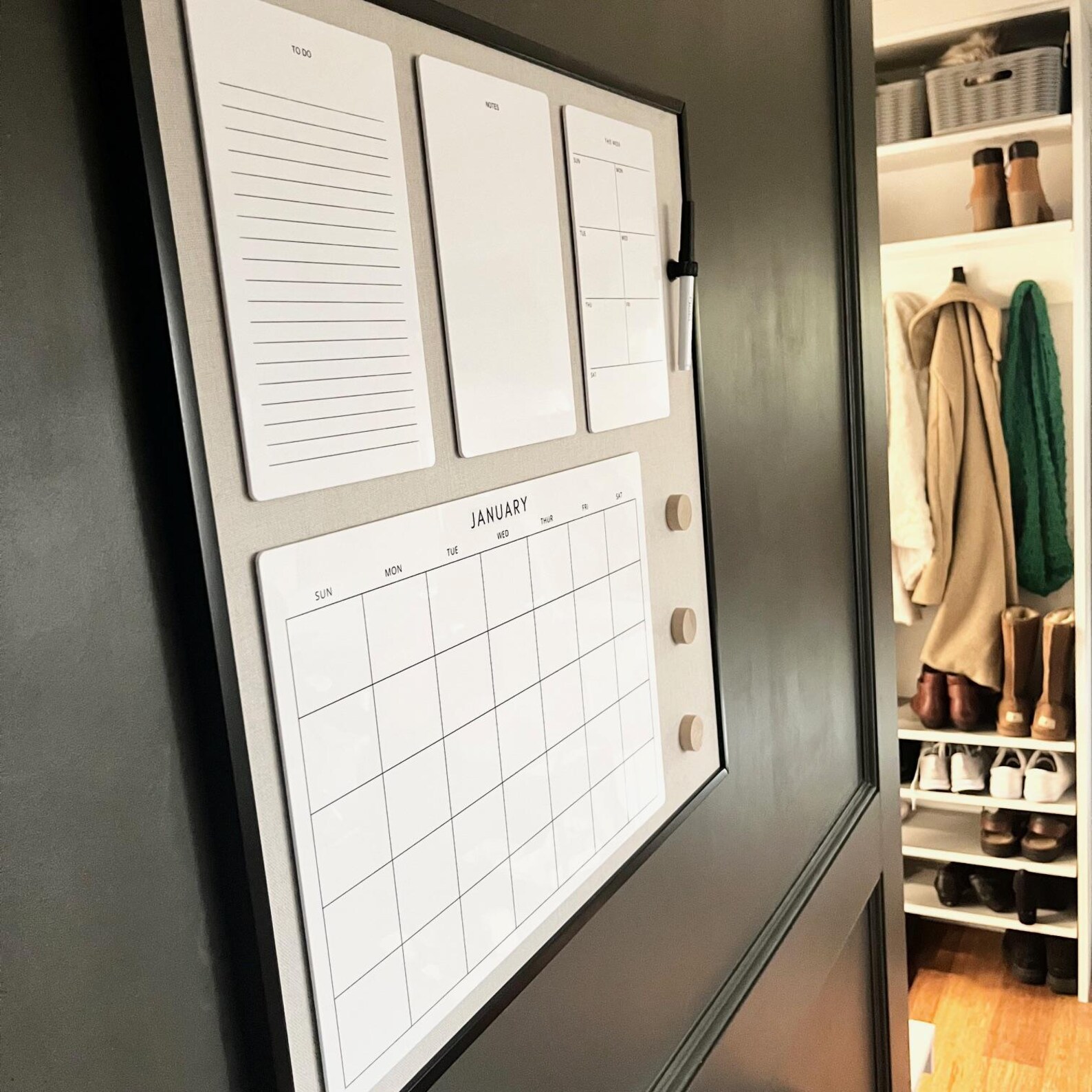 2'x2' Magnetic Board Organizer for Home or Office Organization ...