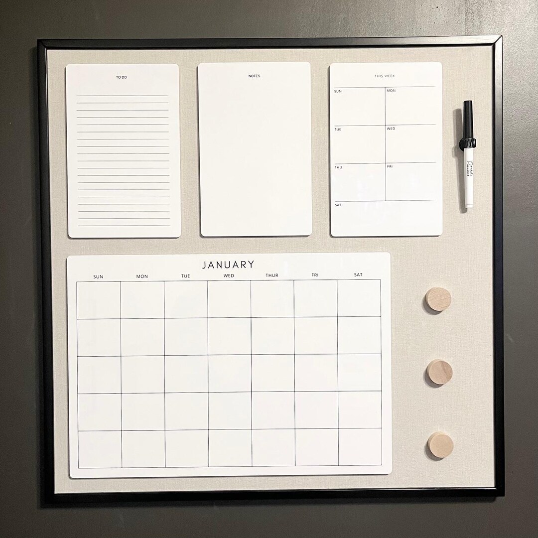 2'x2' Magnetic Board Organizer for Home or Office Organization ...