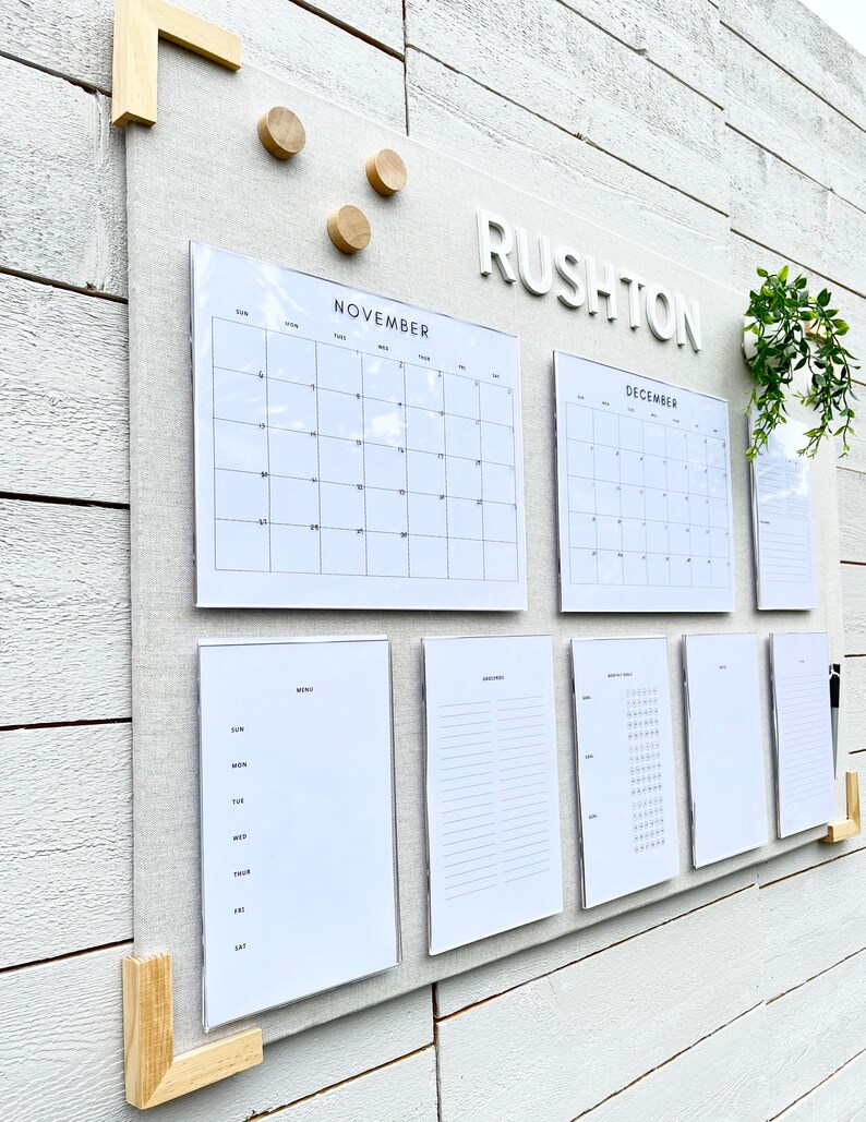 Schedule It 2: Custom Command Center 24x36 - Etsy