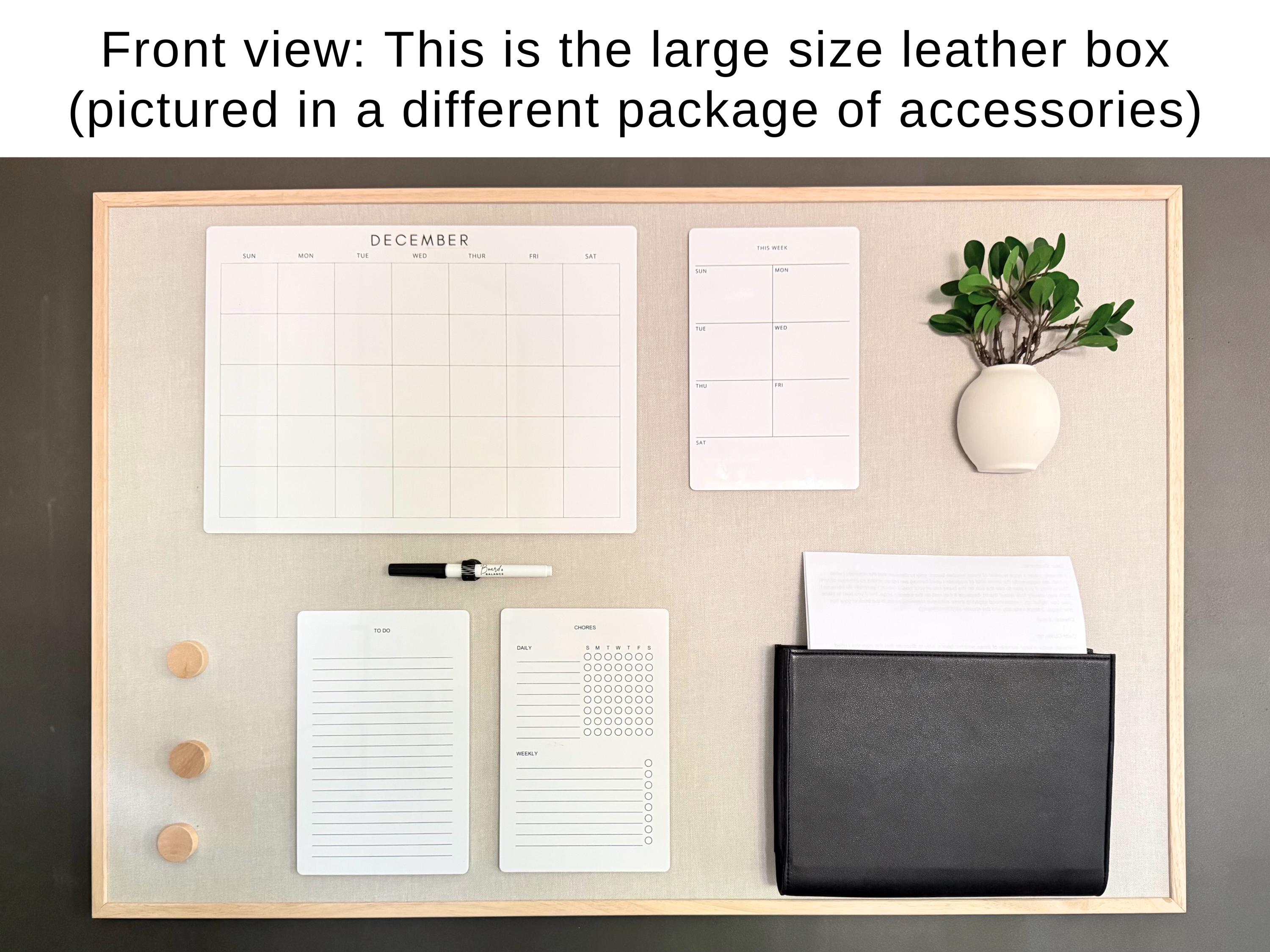 Linen Magnetic Board Office Organization Modern Custom Command Center ...