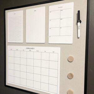 2'x2' Magnetic Board Organizer for Home or Office Organization ...