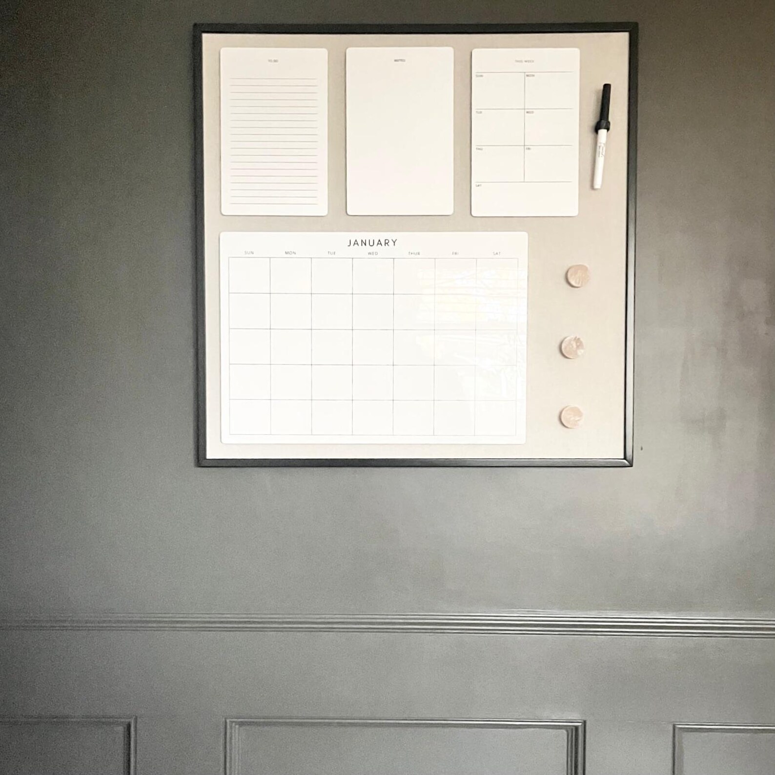 2'x2' Magnetic Board Organizer for Home or Office Organization ...
