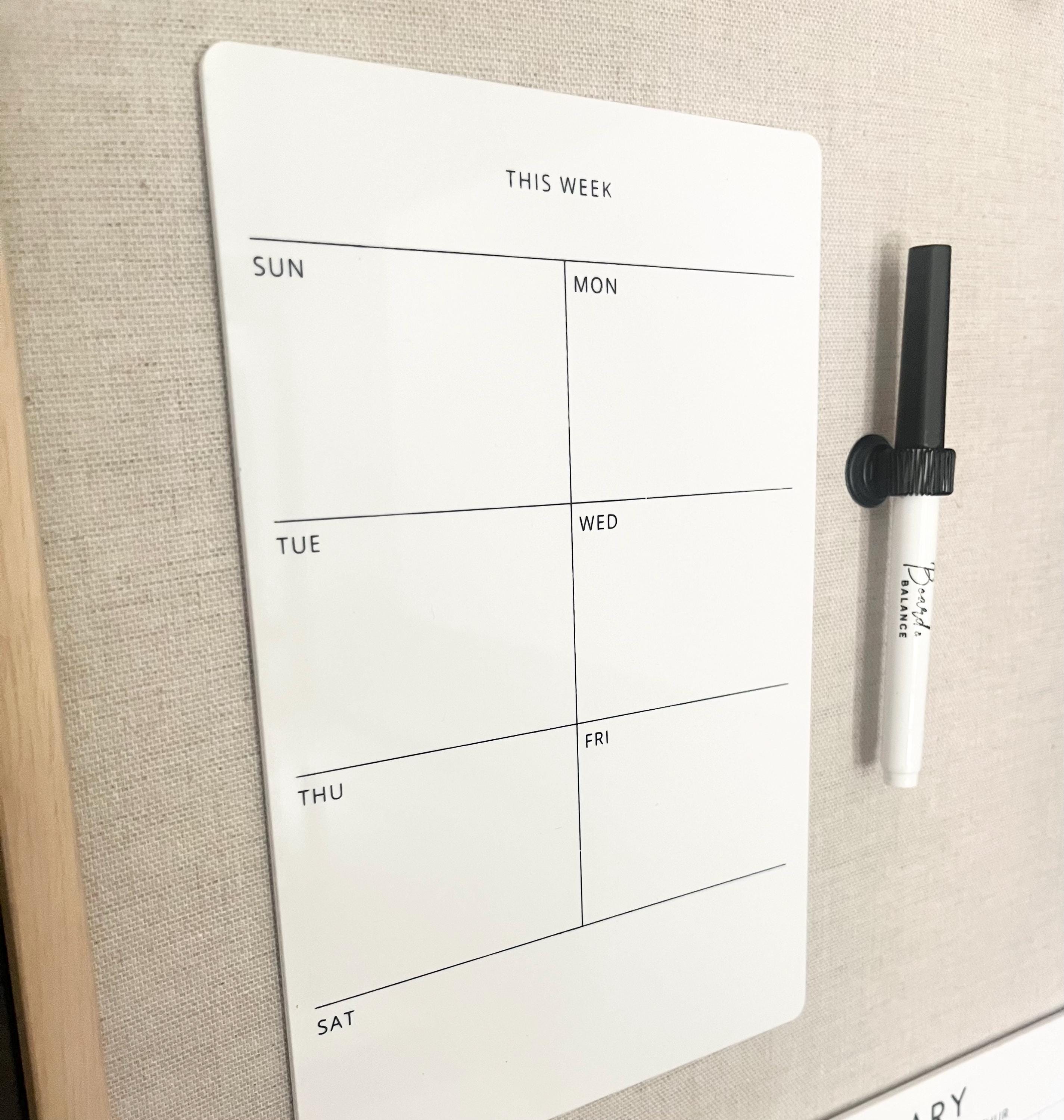 Dry Erase Magnetic Lists: Choose From 6 List Options-- Weekly Schedule ...