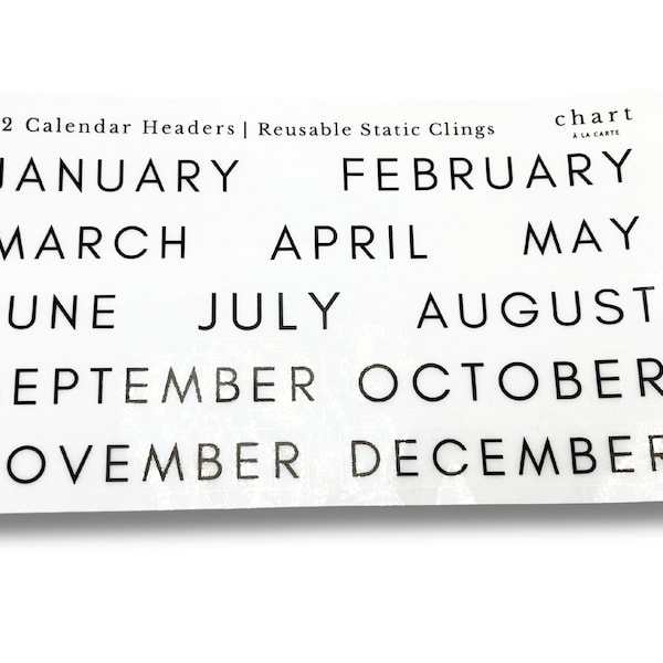 Vinyl Calendar - Etsy