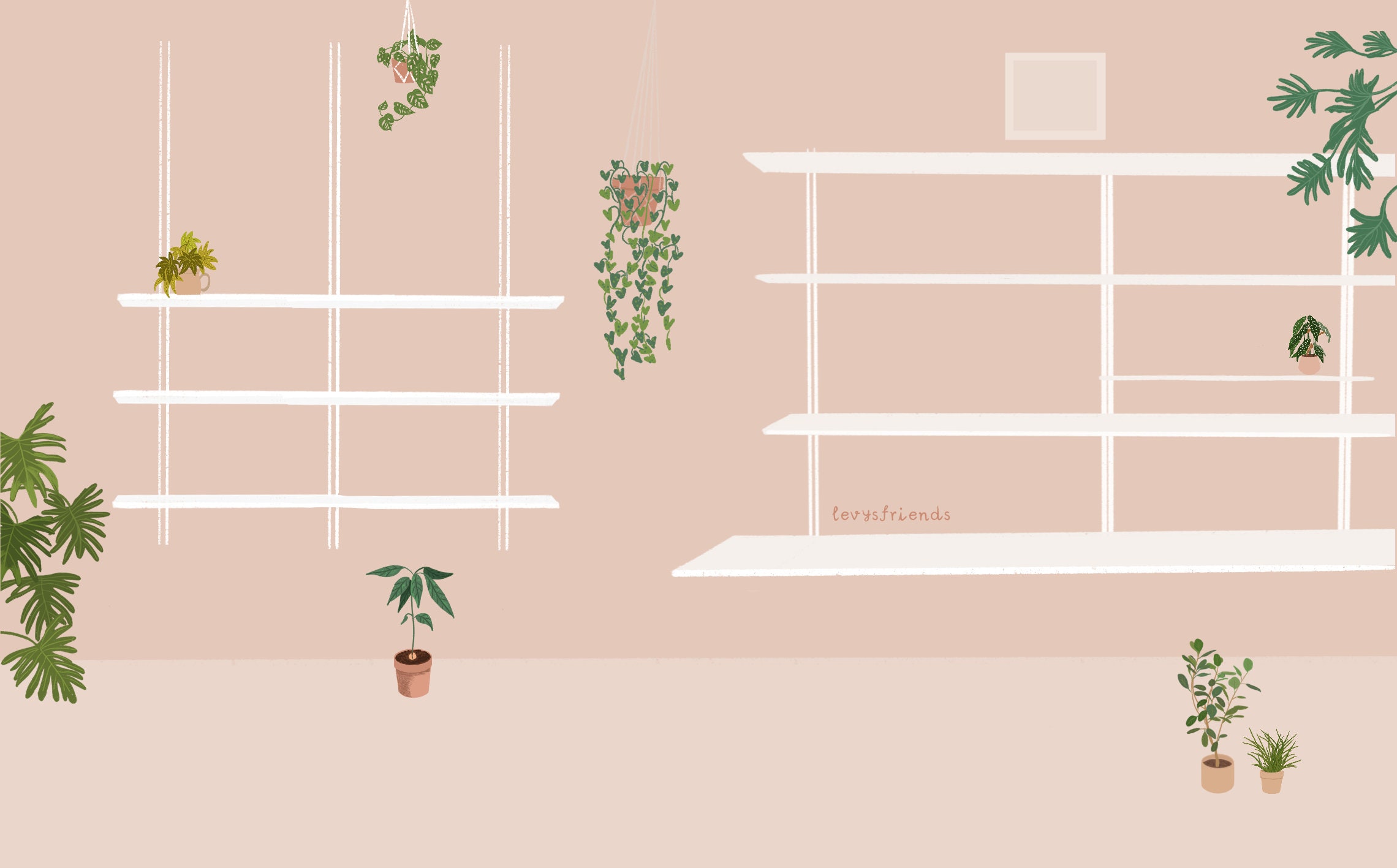 Desktop Wallpaper Organizer Plants - Etsy Canada