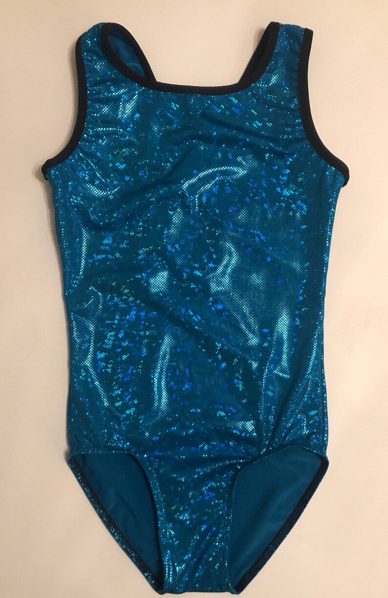 Leotard / Gymnastic Wear / Dance Wear in Sparkling Fabric With | Etsy