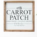 Carrot Patch Sign, Farmhouse Easter Decor, Easter Entryway Decor ...
