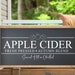 Apple Cider Sign, Modern Farmhouse Fall Coffee Bar Decor, Fall Entryway ...