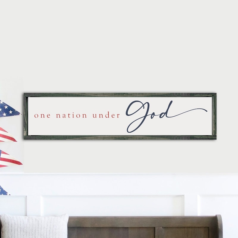 One Nation Under God Sign - Etsy