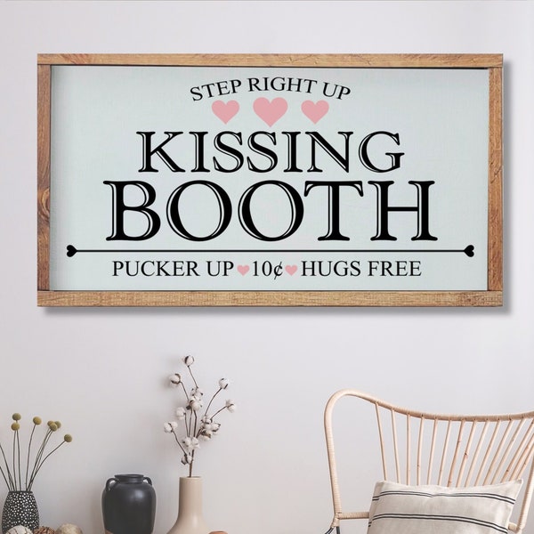 Kissing Booth Sign - Etsy
