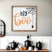 Hey Boo Halloween Wood Sign, Spider Web Decor, Modern Farmhouse ...