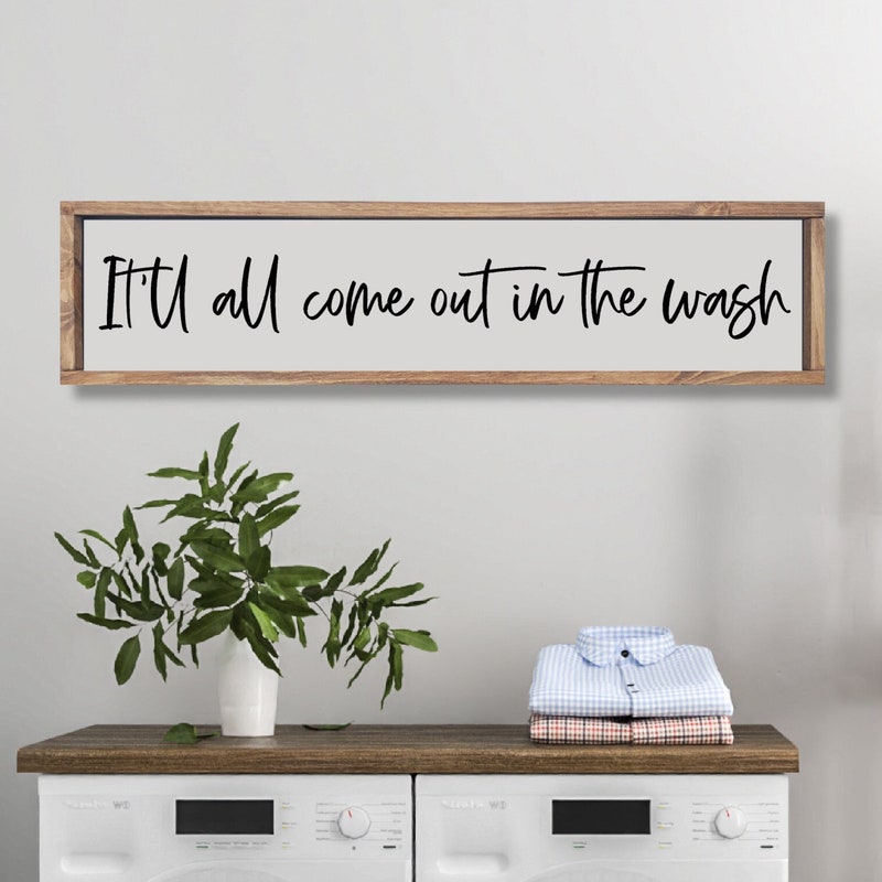 Wooden Laundry Sign - Etsy