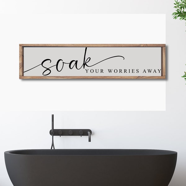 Soak Sign - Etsy