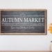 Autumn Market Fall Sign Fall Market Sign Rustic Fall Wood - Etsy