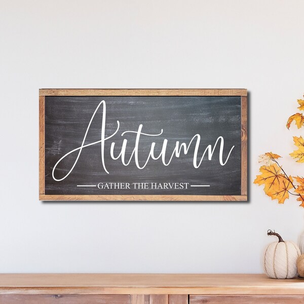 Fall Wood Signs - Etsy