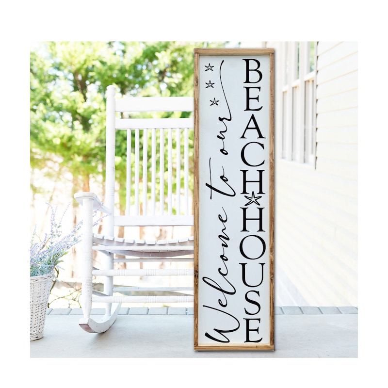 Beachy Welcome Sign - Etsy