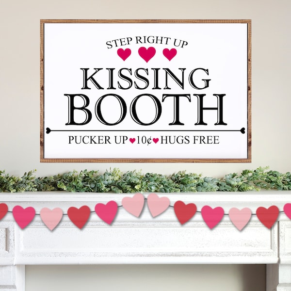 Kissing Booth Sign - Etsy