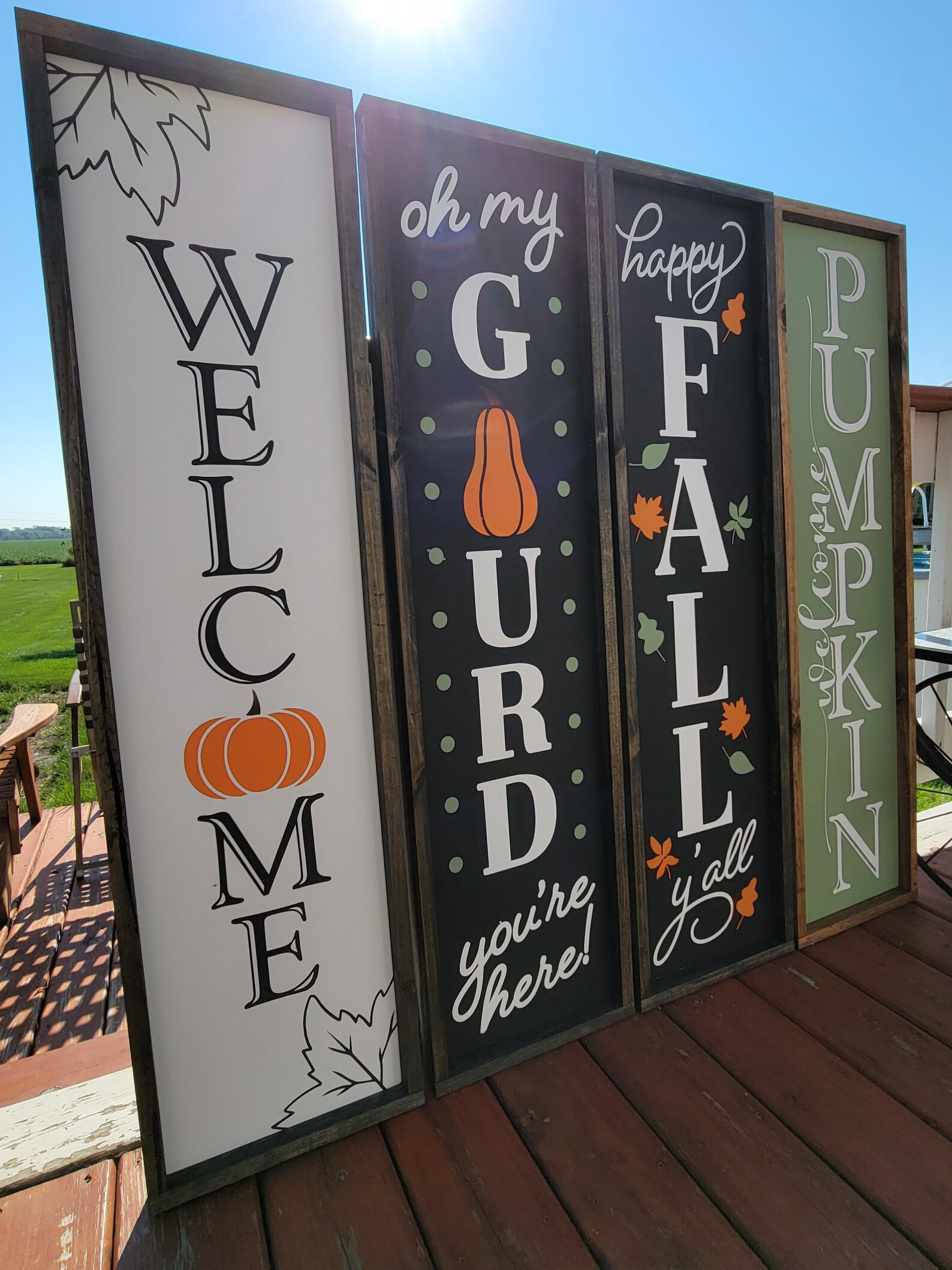 Happy Fall Yall Fall Porch Sign Fall Wood Porch Leaner Sign - Etsy