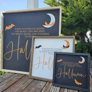 When Witches Go Riding Sign, Halloween Witch Sign, Halloween Wood Decor ...