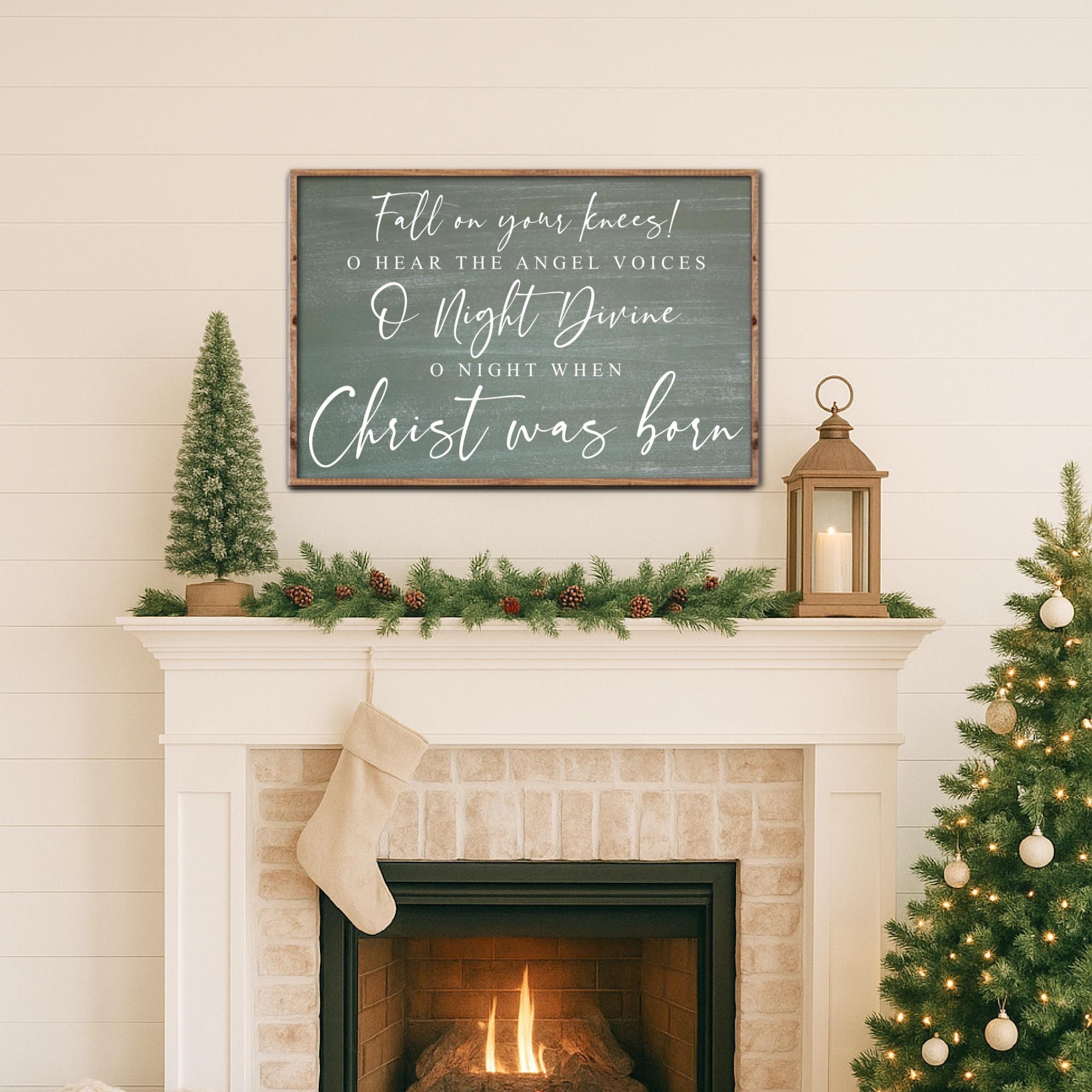 O Night Divine Sign, Fall on Your Knees, Modern Farmhouse Christmas ...