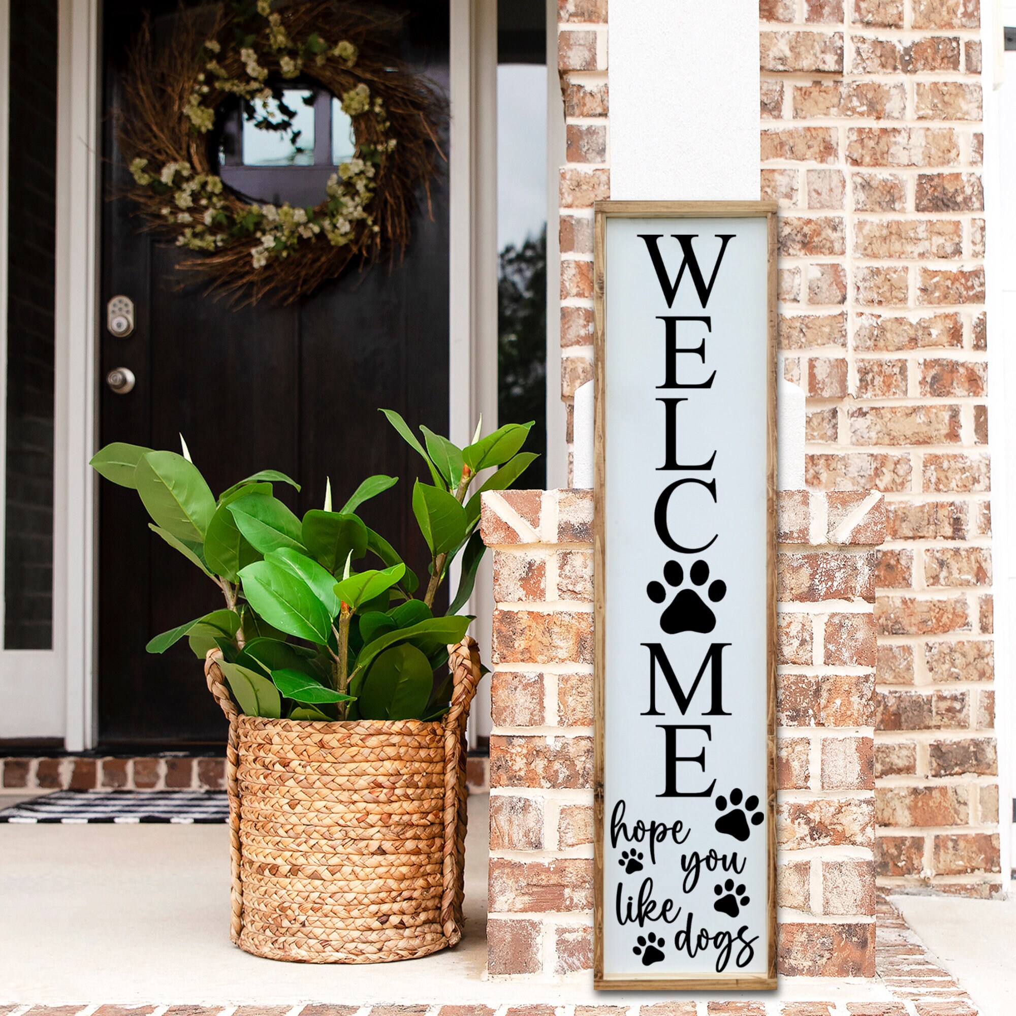 Welcome Hope You Like Dogs Porch Sign Dog Porch Sign Pet - Etsy