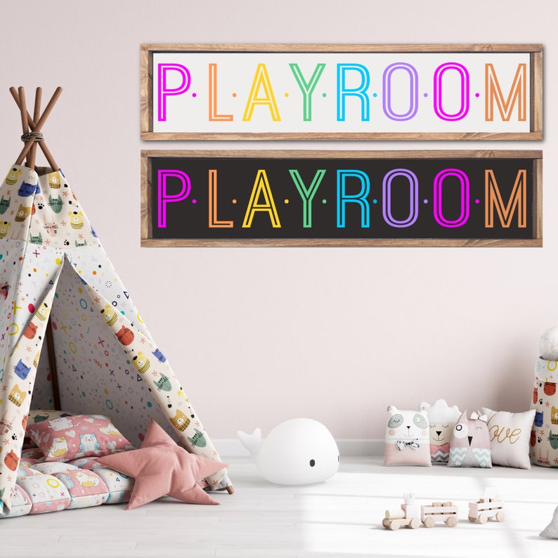 Playroom Sign, Playroom Wall Decor, Playroom Decor, Kids Playroom Wall ...