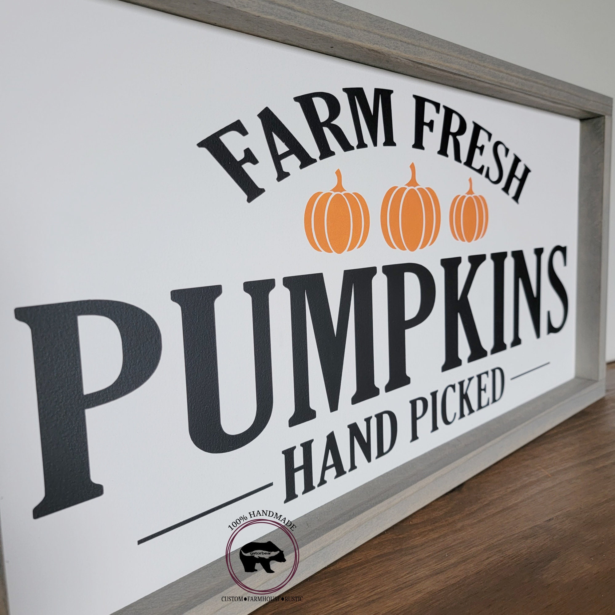 Farm Fresh Pumpkins Sign Pumpkin Wood Sign Rustic Fall Sign - Etsy