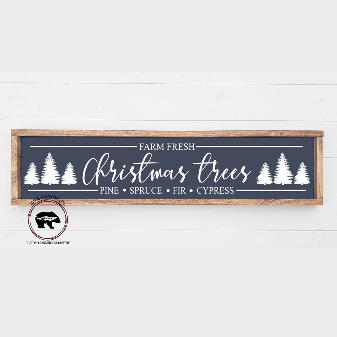 Farm Fresh Christmas Trees Sign Christmas Tree Farm Sign - Etsy