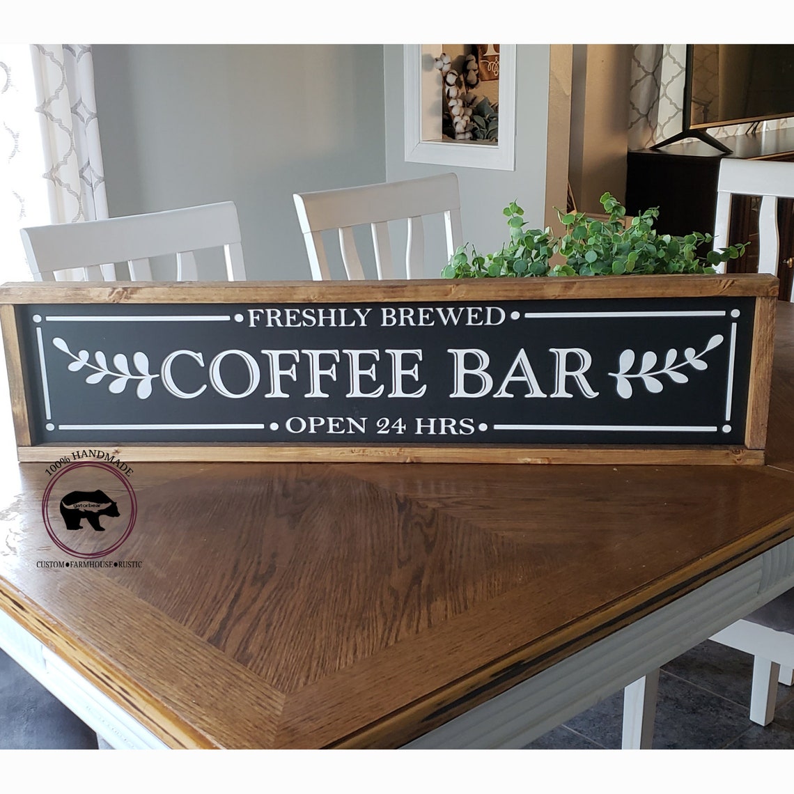 Coffee Bar Sign Farmhouse Coffee Bar Decor Rustic Coffee Bar - Etsy