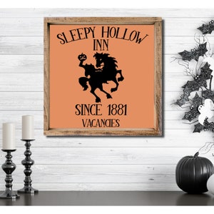 Sleepy Hollow Inn Sign, Headless Horsemen Sign, Haunted Decor ...