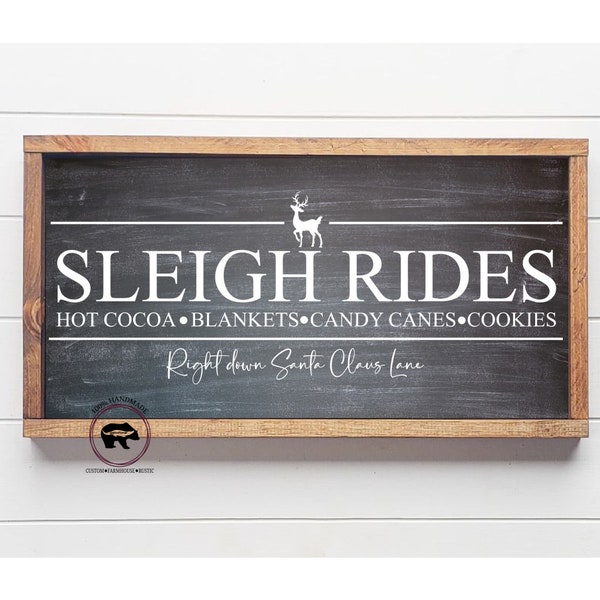 Sleigh Ride Sign - Etsy