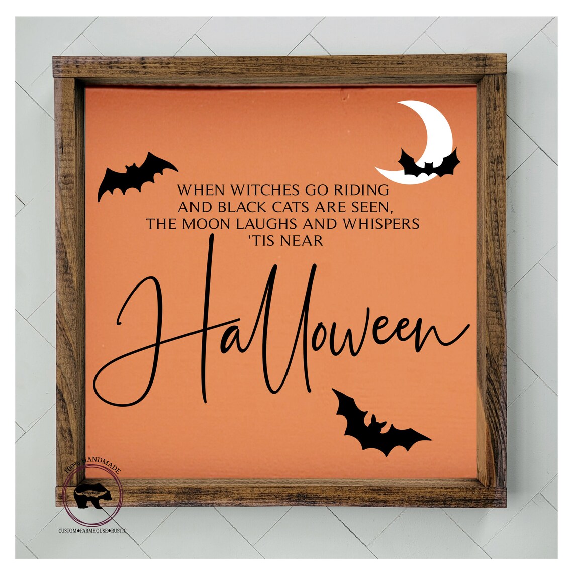 When Witches Go Riding Sign Halloween Witch Sign Halloween - Etsy