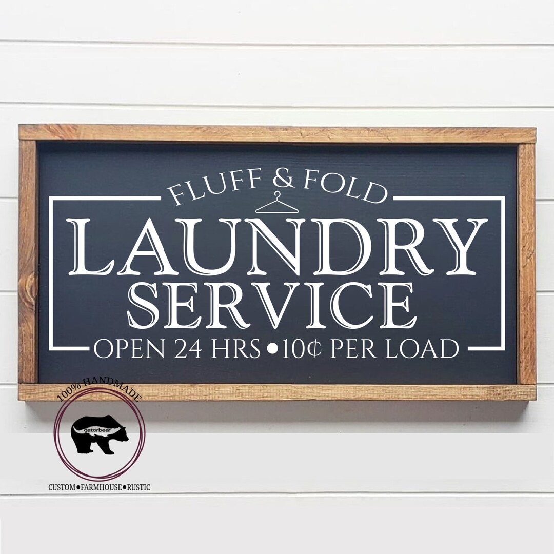 Fluff and Fold Laundry Sign Laundry Room Sign Funny Laundry - Etsy