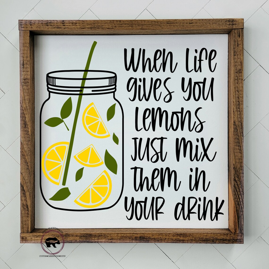 When Life Gives You Lemons Sign Lemon Sign Farmhouse Lemon - Etsy