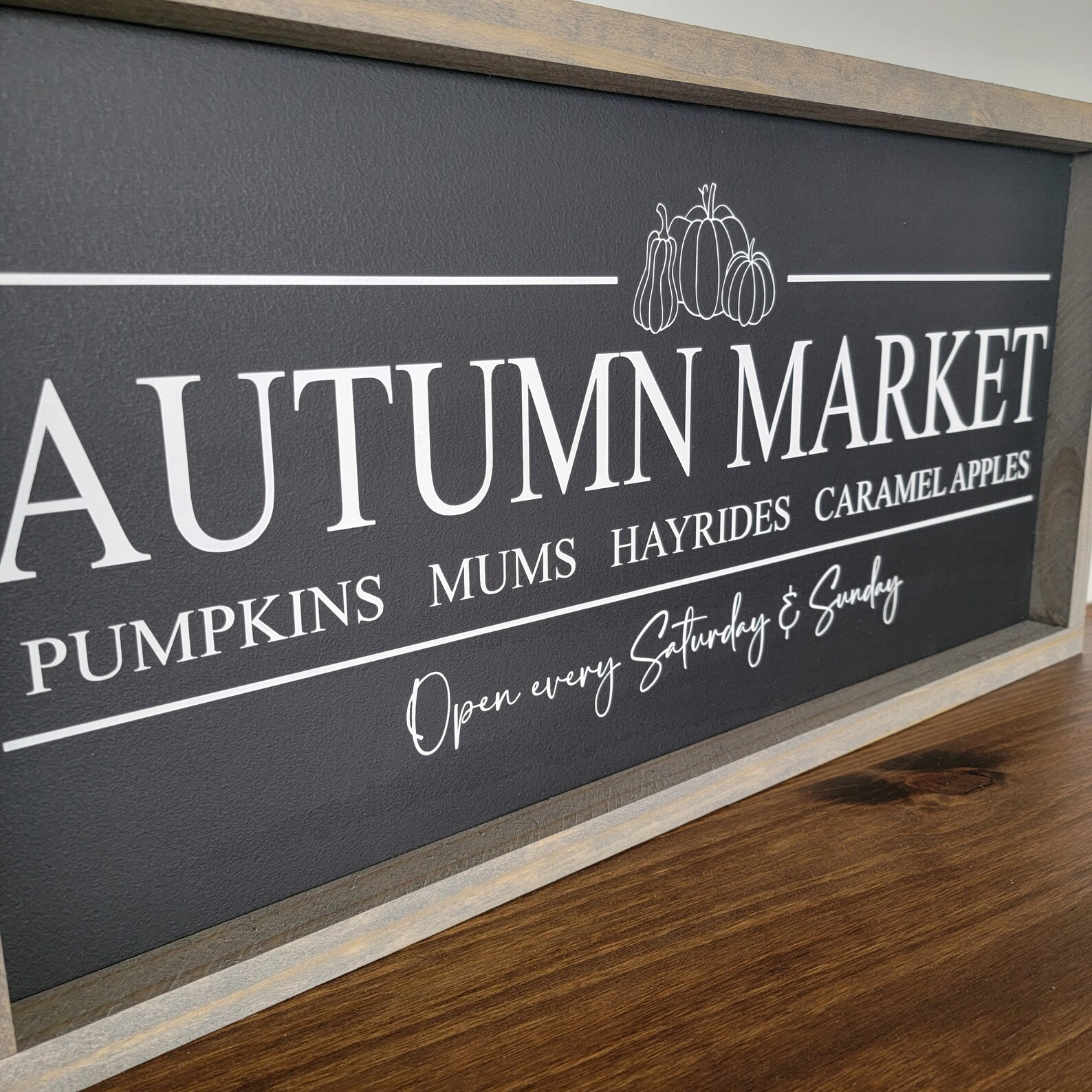 Autumn Market Fall Sign, Fall Market Sign, Rustic Fall Wood Sign ...